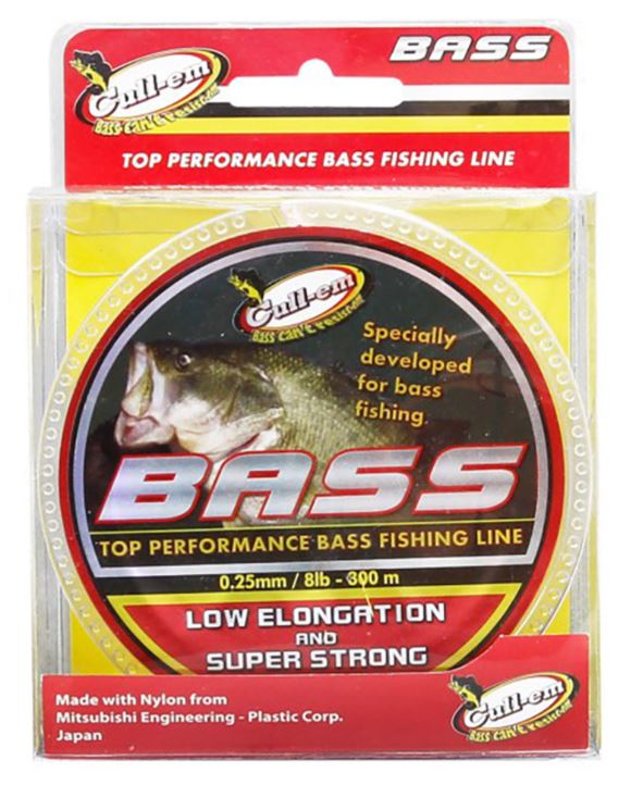 15lb BASS Clear 0.35mm Line - Cull – Baits4U TA VISKAS