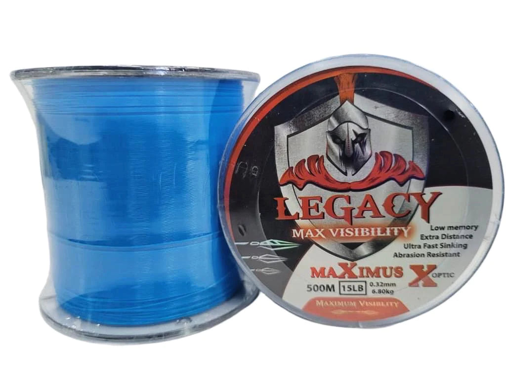5lb Blue Neon Max Vis 0.17mm 500m - Legacy – Baits4U TA VISKAS