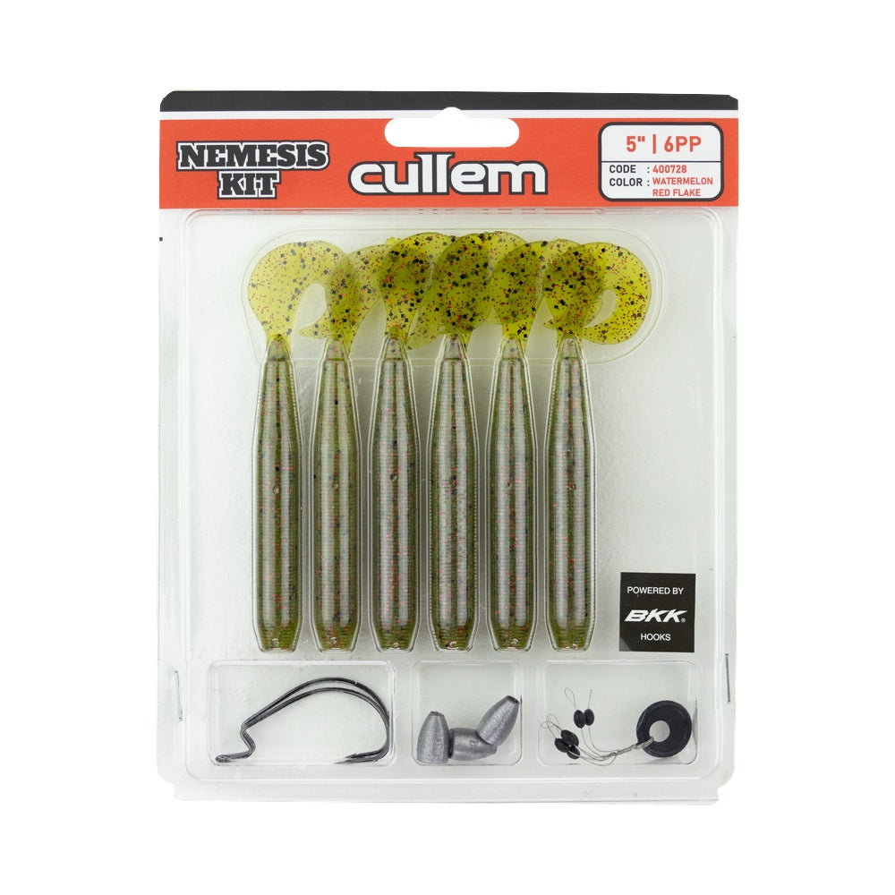 Watermelon Red Flake Nemesis Texas Rig Cullem Pro Kit – Baits4U TA VISKAS