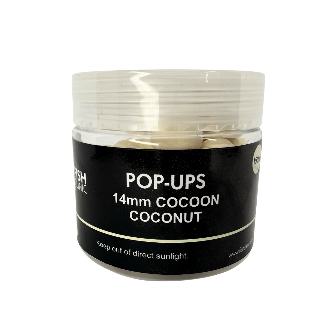 14mm Coconut Cocoon Pop Ups – Baits4U TA VISKAS