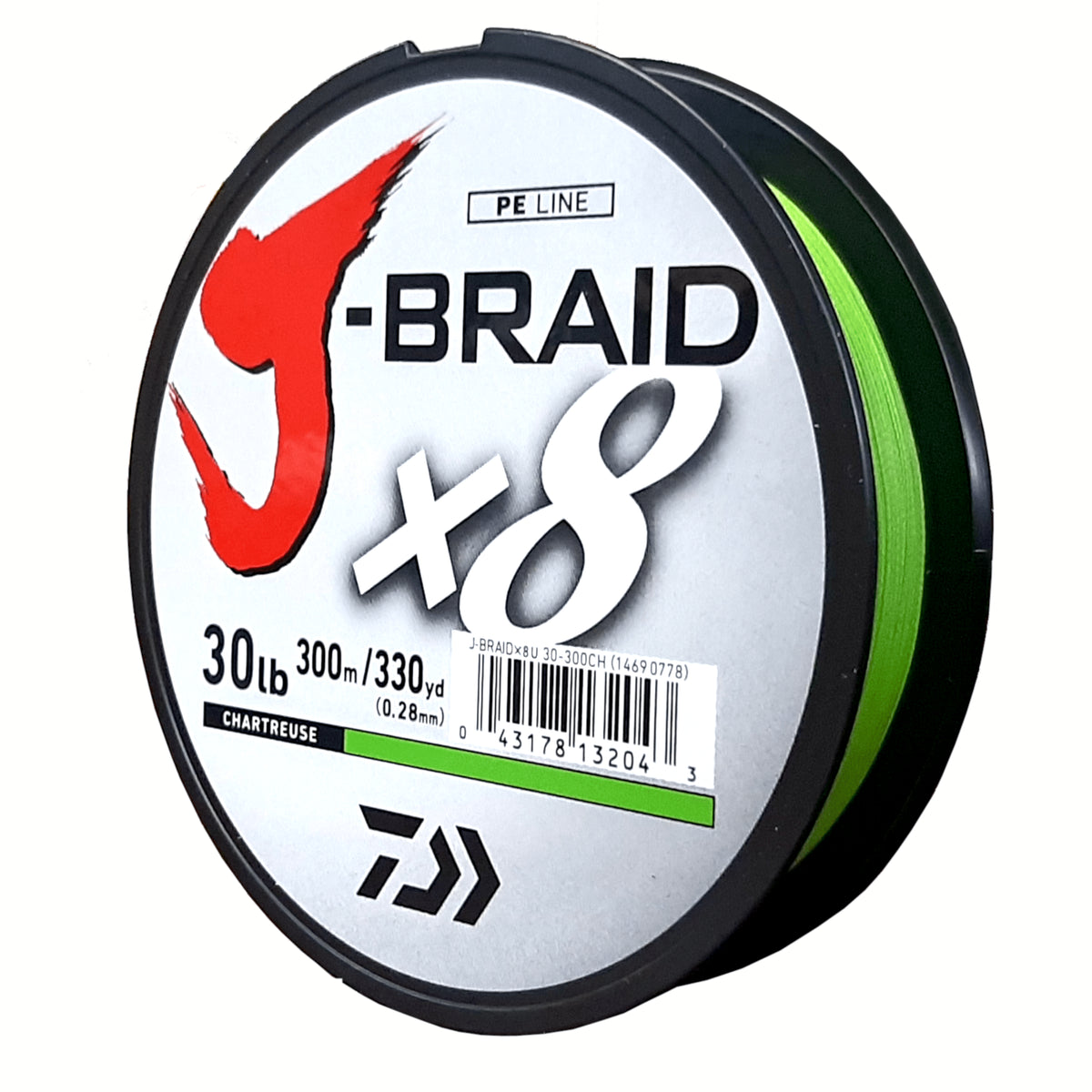 30lb CHART 300m J-Braid x8 0.28mm – Baits4U TA VISKAS
