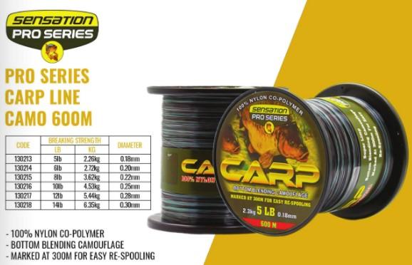 6lb Camo Carp P/Series 0.20mm - 600m – Baits4U TA VISKAS