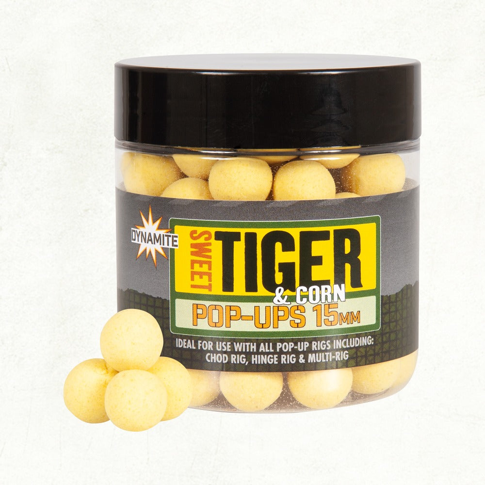 15mm Sweet Tiger & Corn Pop-Up – Baits4U TA VISKAS