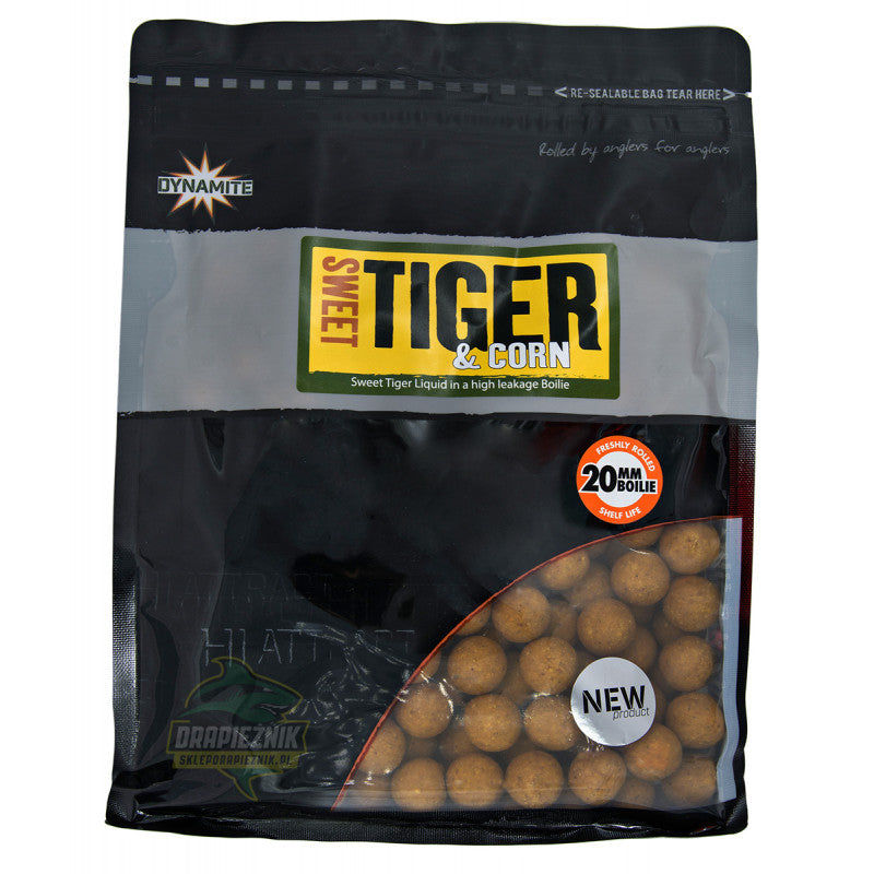 20mm Sweet Tiger & Corn Boilies 1kg – Baits4U TA VISKAS