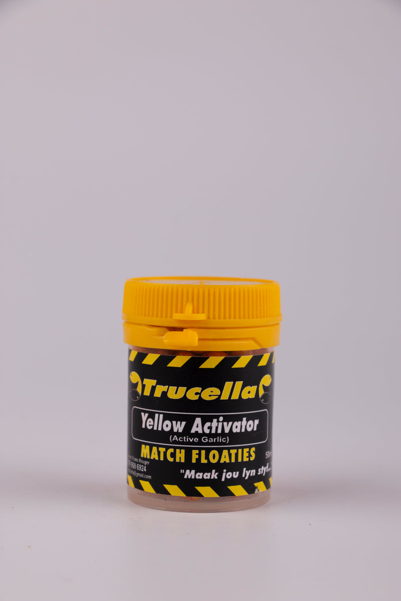 Yellow Activator 50ml - HARD MATCH FLOATIES – Baits4U TA VISKAS